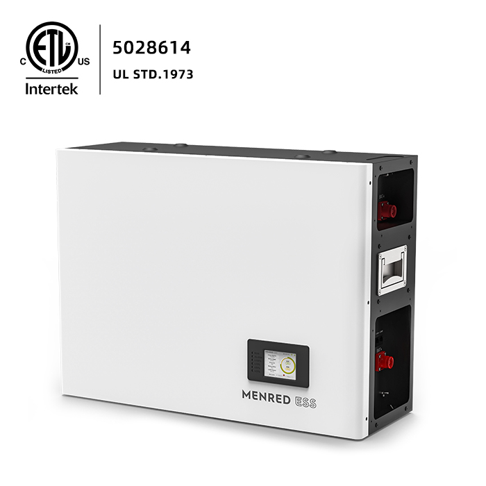UL Approved W/G 51.2V LiFePO4 Battery - 6.144 to 24.57kWh - menred-ess.com